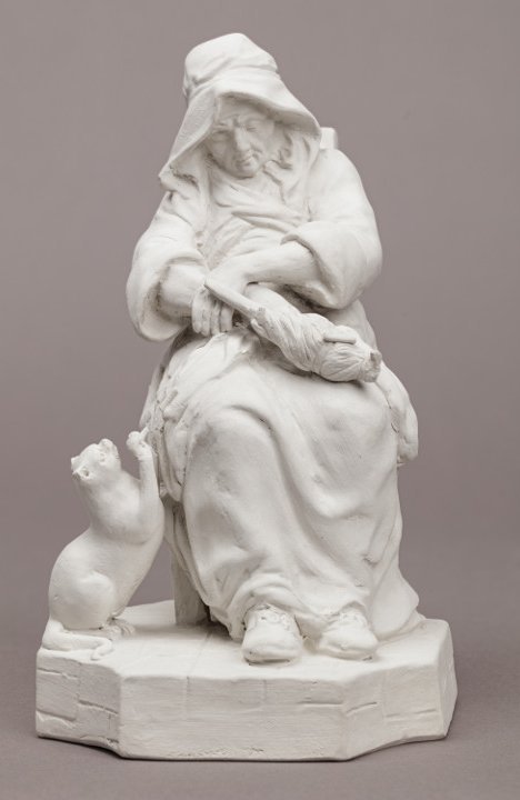 La Vieille fileuse - Les collections — Musée Lorrain - Ville de Nancy